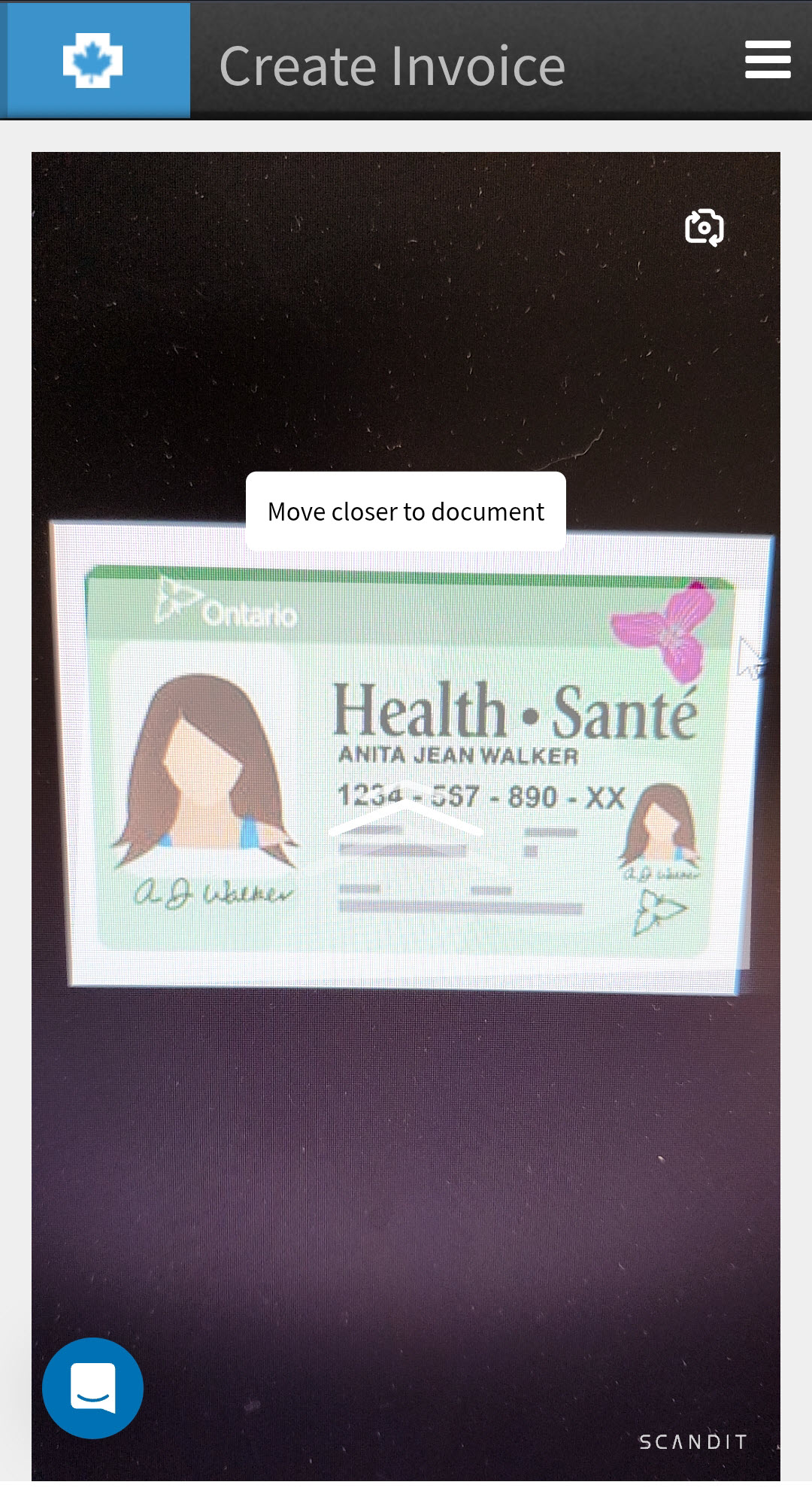 Ontario Health Card Scanner